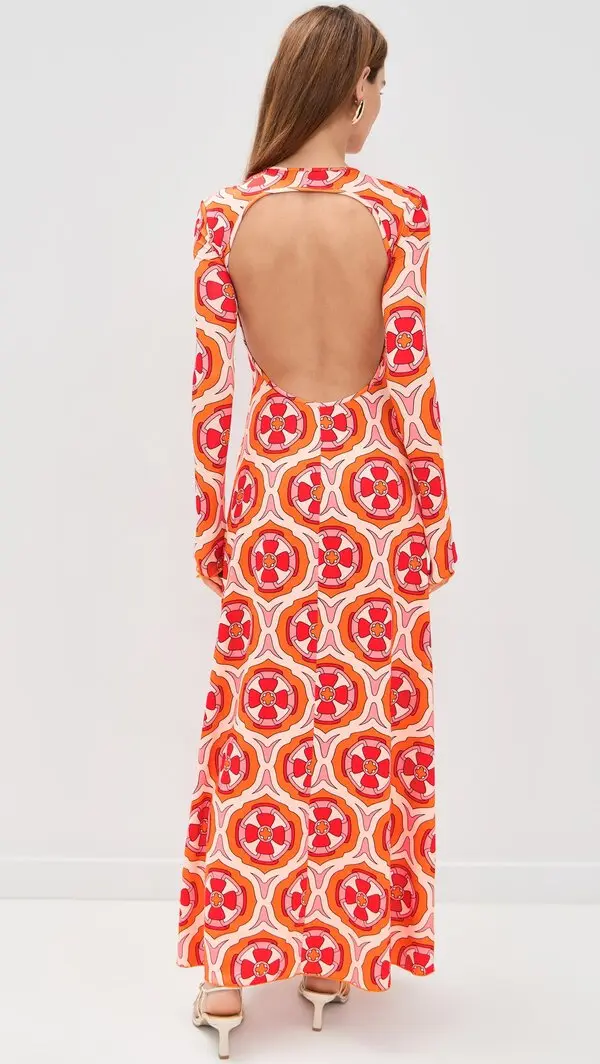 Eywasouls Malibu Sam Maxi Dress - Pink Retro Radiance