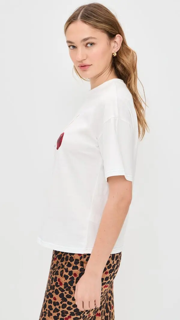 NEVER FULLY DRESSED Cherry Print T-shirt