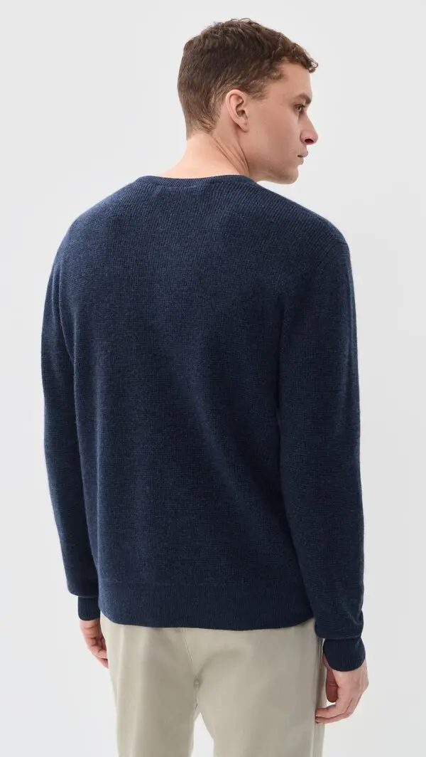 THE ELDER STATESMAN Waffle Thermal Cashmere Henley