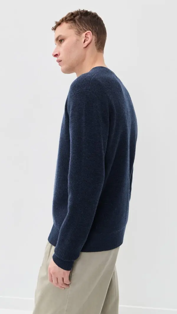 THE ELDER STATESMAN Waffle Thermal Cashmere Henley