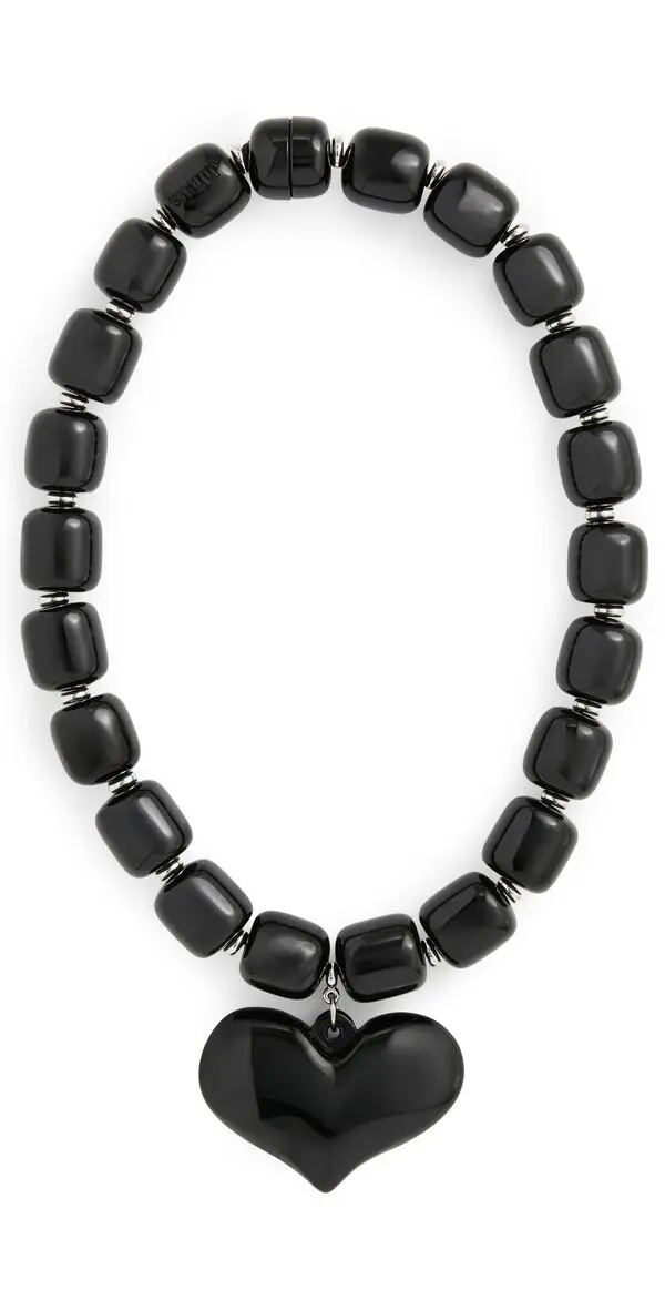 JULIETTA Amore Resin Necklace - Black
