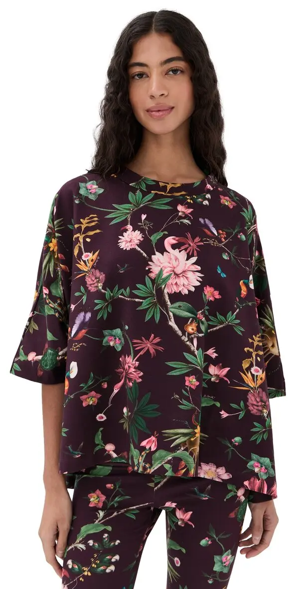 La DoubleJ Floral Printed Poncho