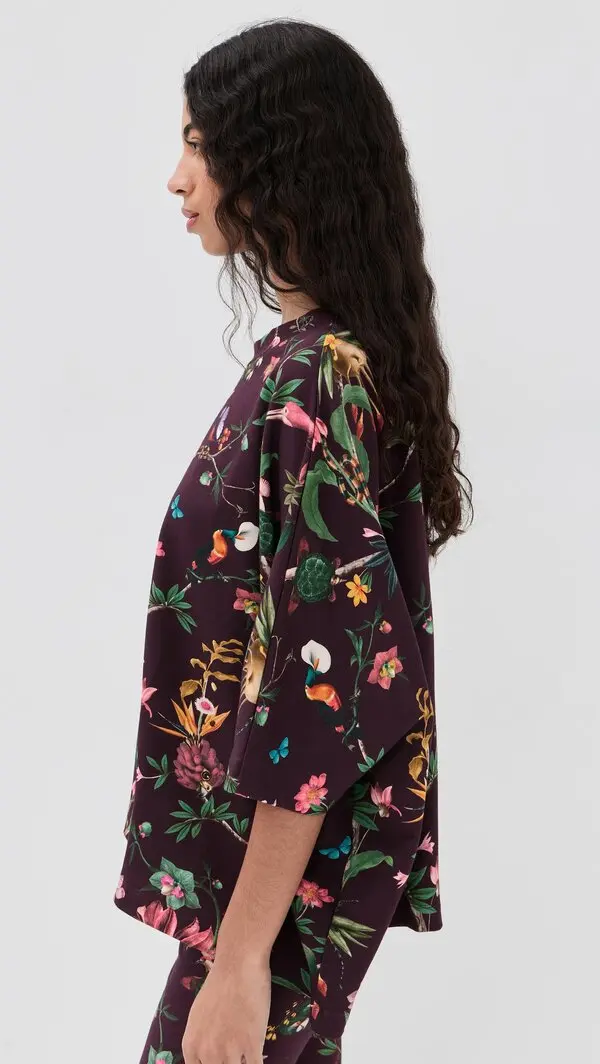La DoubleJ Floral Printed Poncho