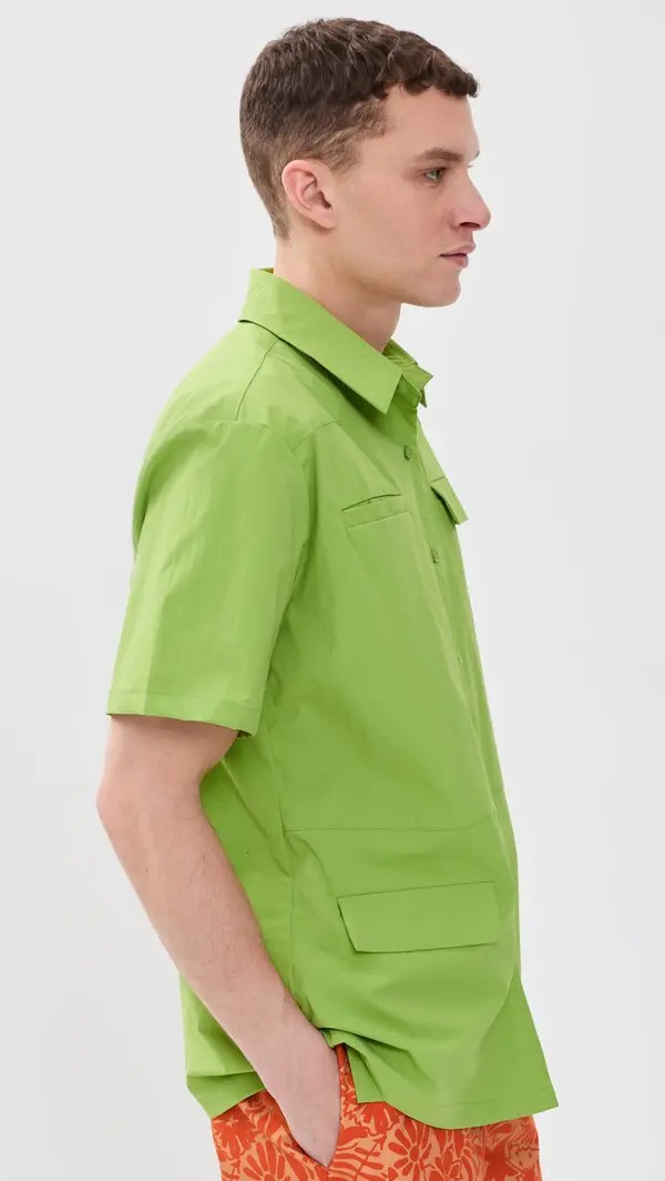 DUR DOUX Bradley Nylon Camp Shirt