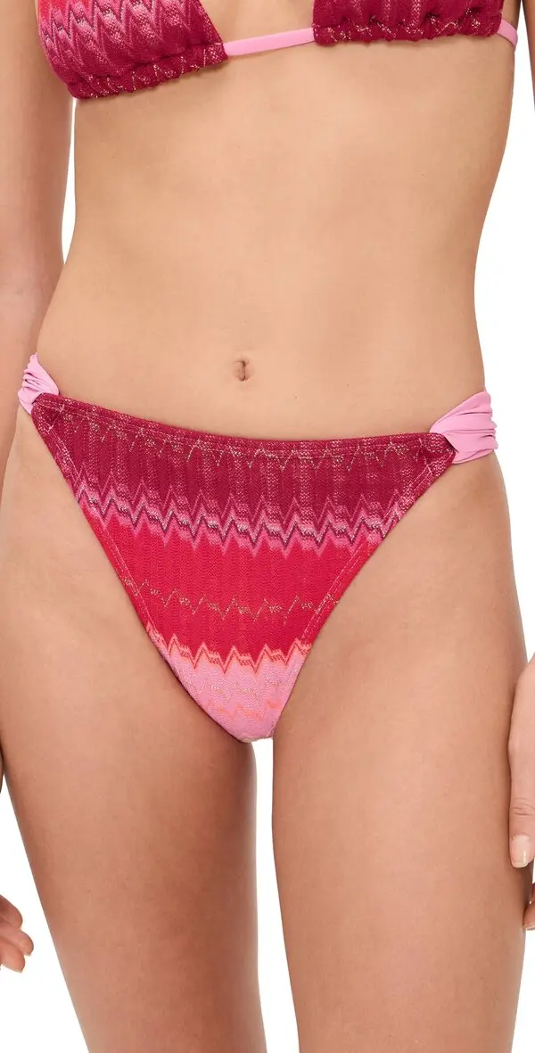 PQ High Waisted Fanned Bottom - Scarlet