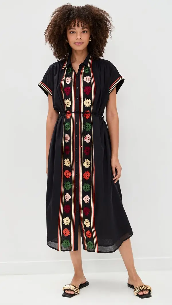 carolina k embroidered dress Lin Dress