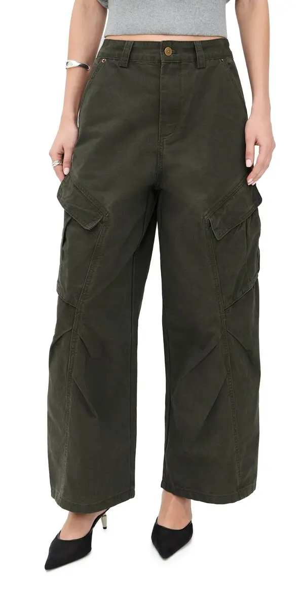 Pixie Market Twill Cargo Pants