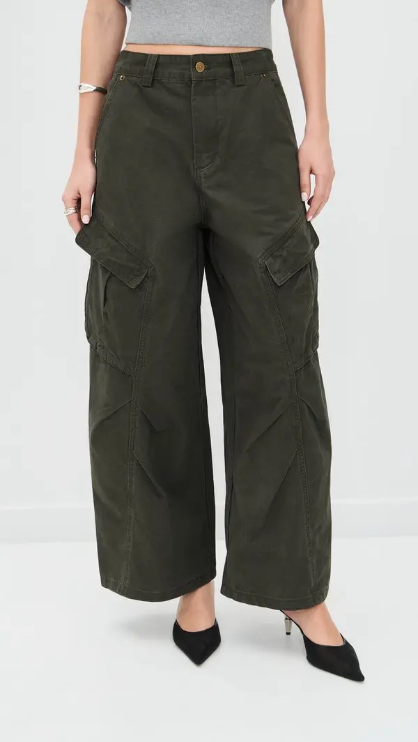 Pixie Market Twill Cargo Pants