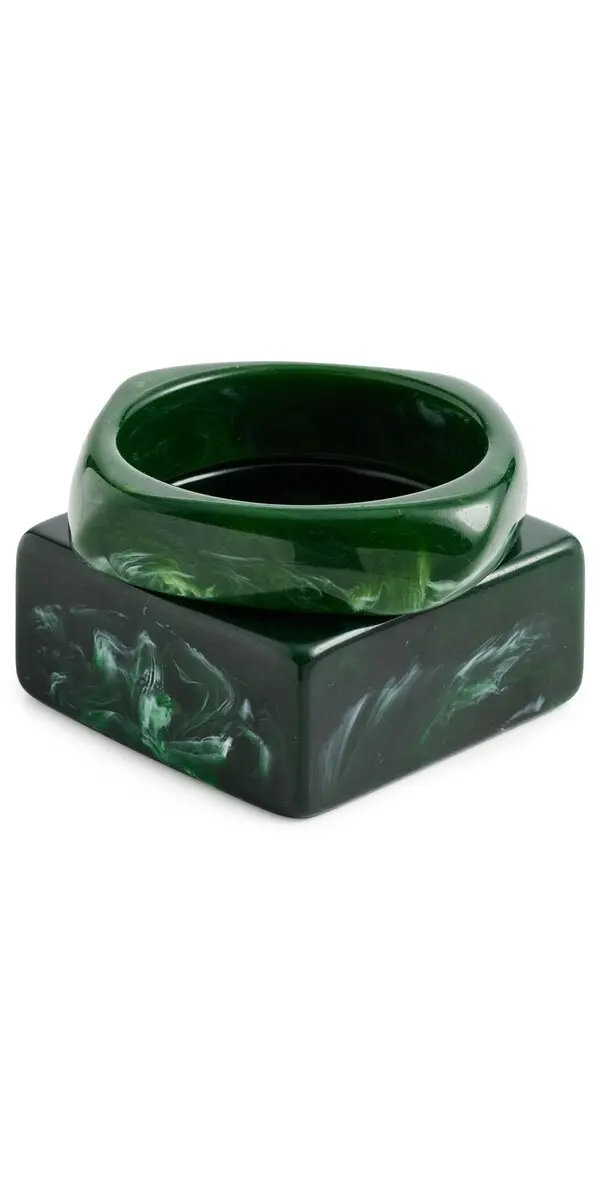 Shashi Jacques Bangle Set - Verde