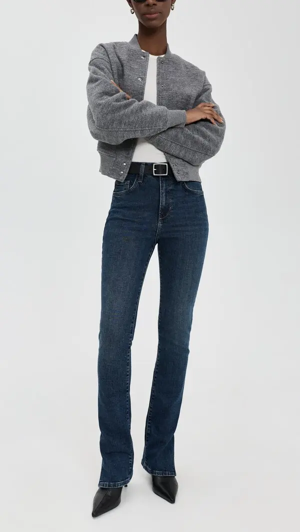FAVORITE DAUGHTER The Valentina Slit Tower Jeans - Woodside