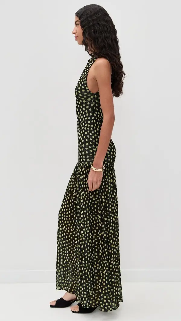 RESA Frida Polka Dot Maxi Dress