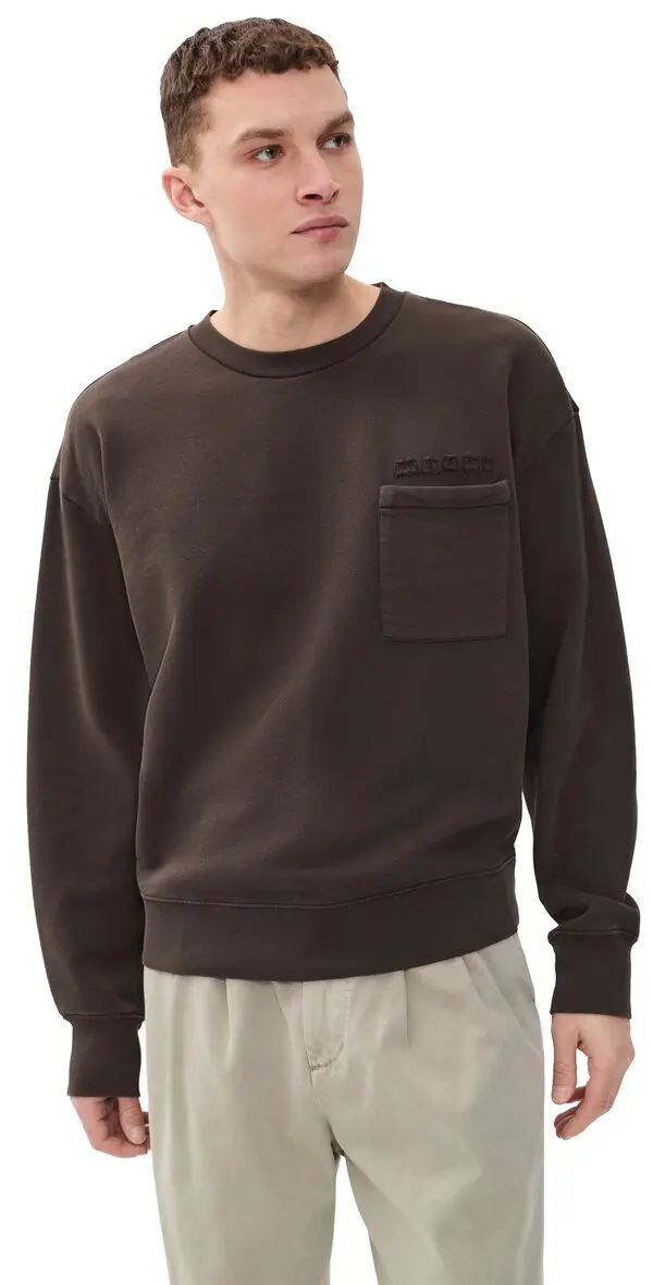 Marni Cotton French Terry Sweatshirt With Patch Pocket