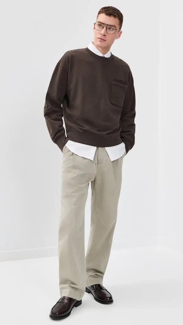 Marni Cotton French Terry Sweatshirt With Patch Pocket