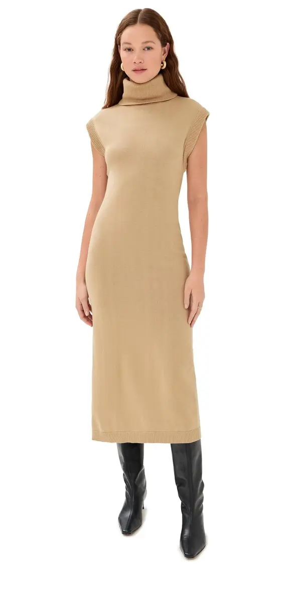 Simkhai Sleeveless Maxi Turtleneck Dress