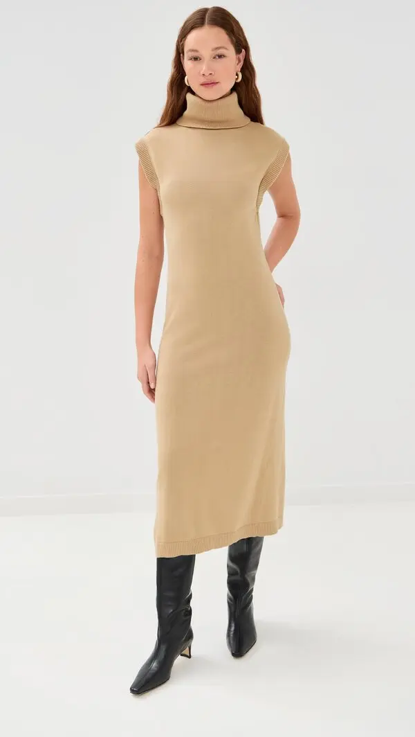Simkhai Sleeveless Maxi Turtleneck Dress
