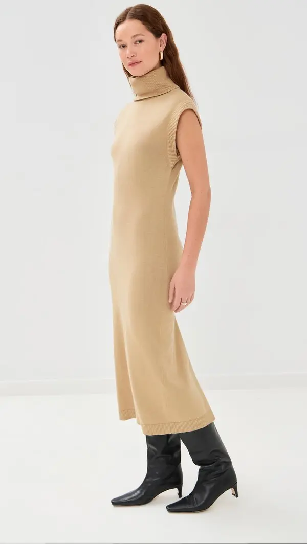 Simkhai Sleeveless Maxi Turtleneck Dress