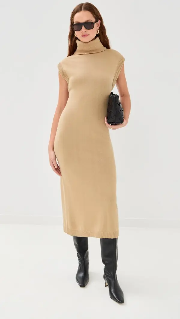 Simkhai Sleeveless Maxi Turtleneck Dress