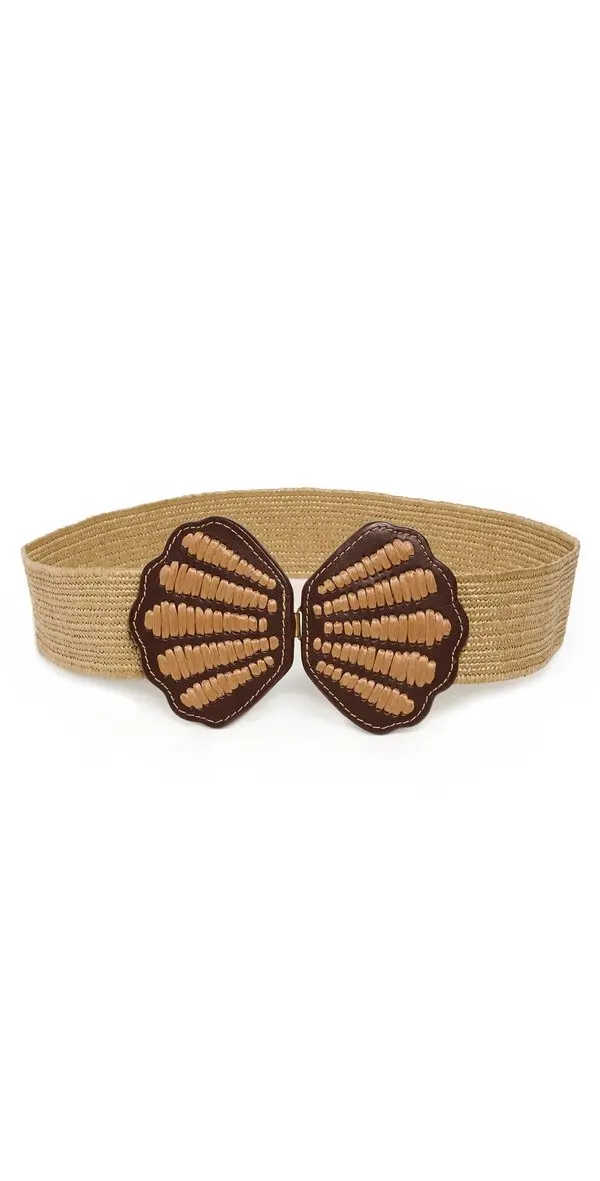 Johanna Ortiz Seashells Belt - Sand/chocolate