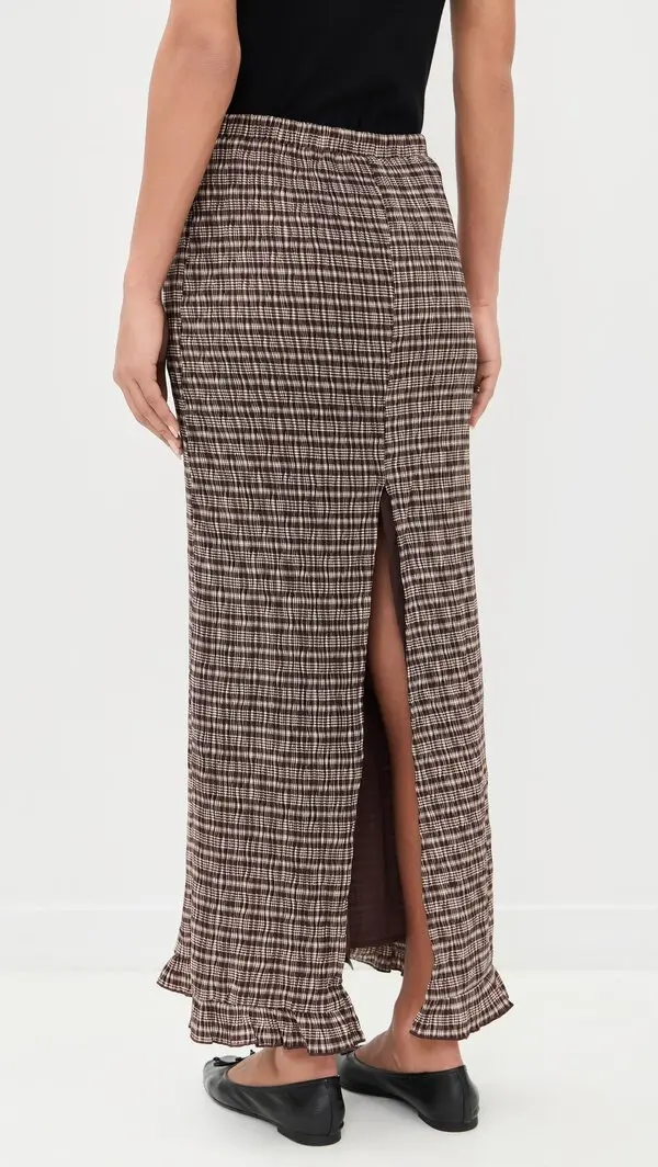 BAILEY ROSE Plaid Maxi Skirt