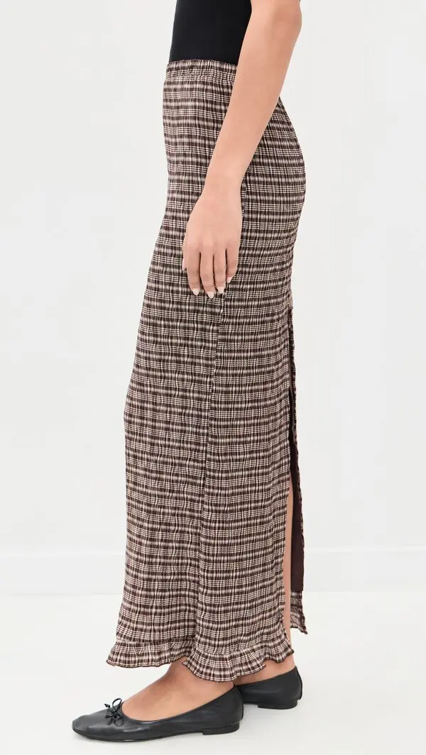 BAILEY ROSE Plaid Maxi Skirt