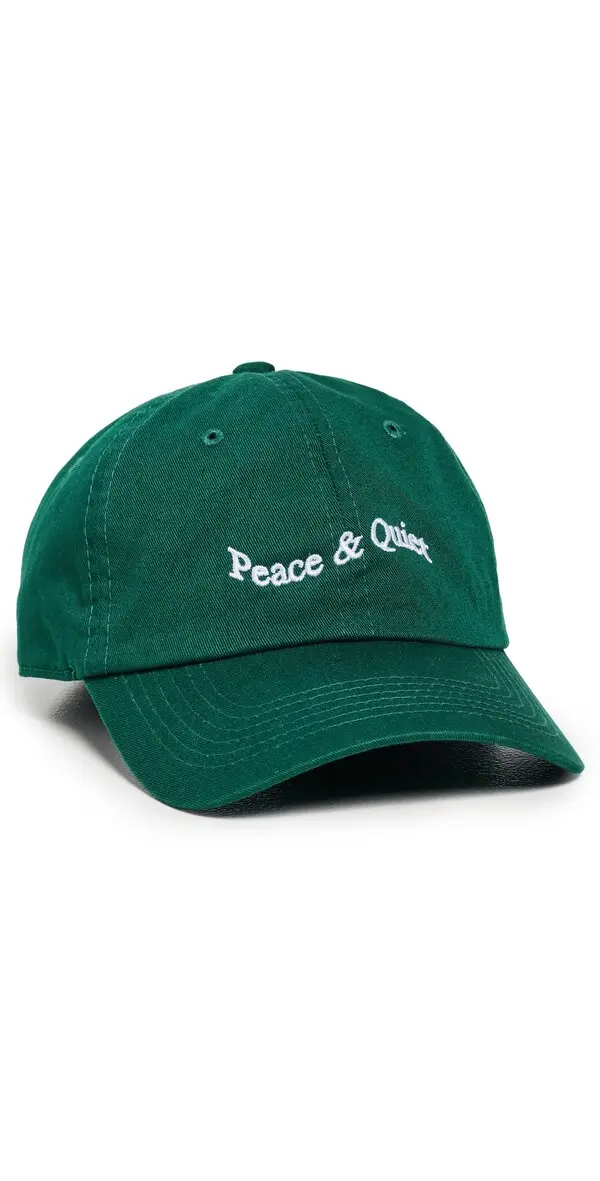 MUSEUM OF PEACE & QUIET Wordmark Canvas Cap - Forest
