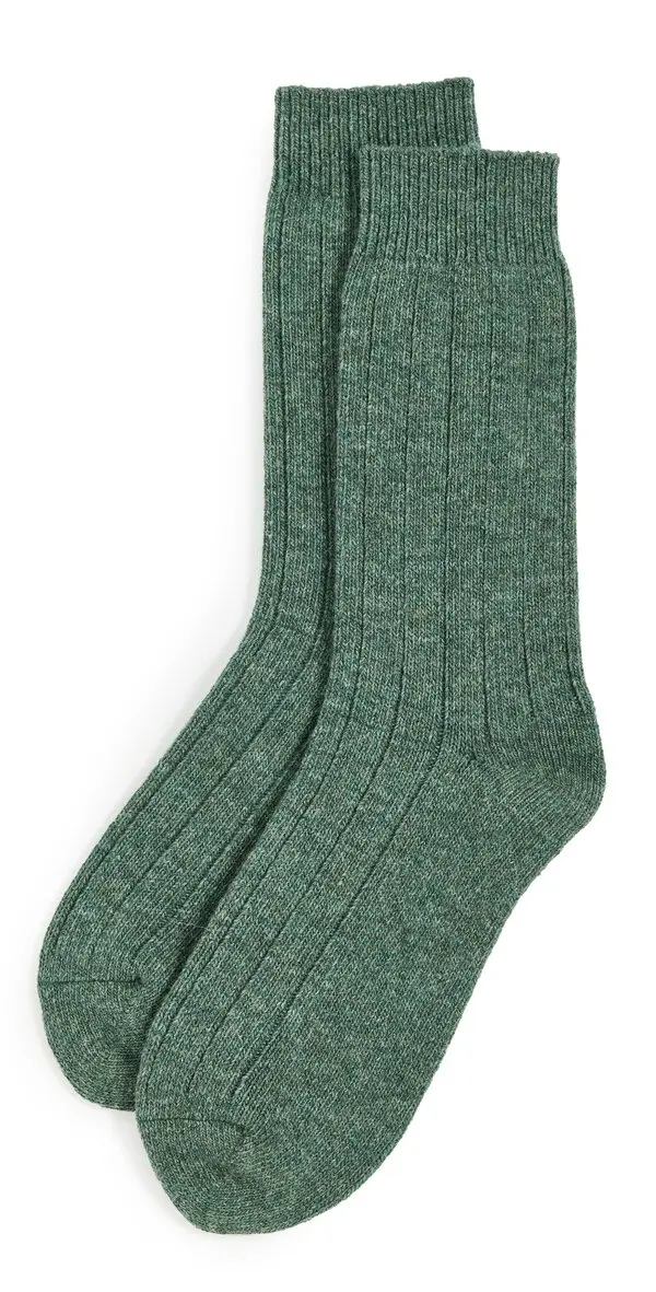 Nn07 Melange Wool Crew Socks - Capers