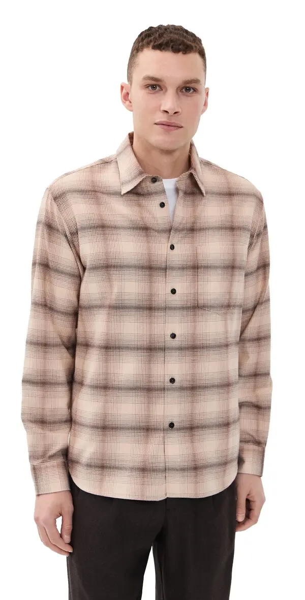 Theory Faded Check Weekend Shirt