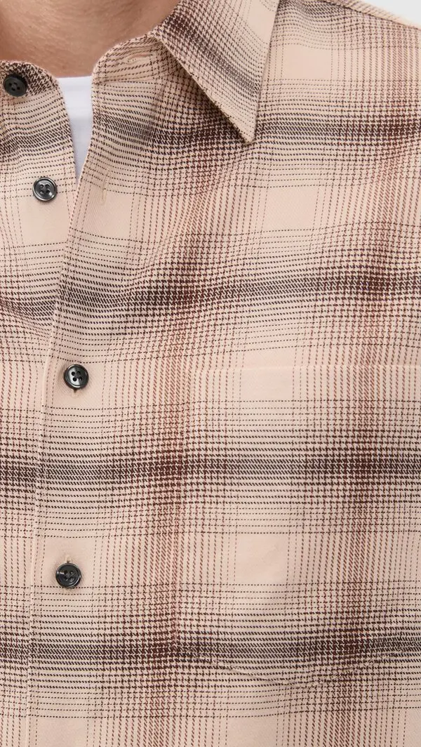 Theory Faded Check Weekend Shirt