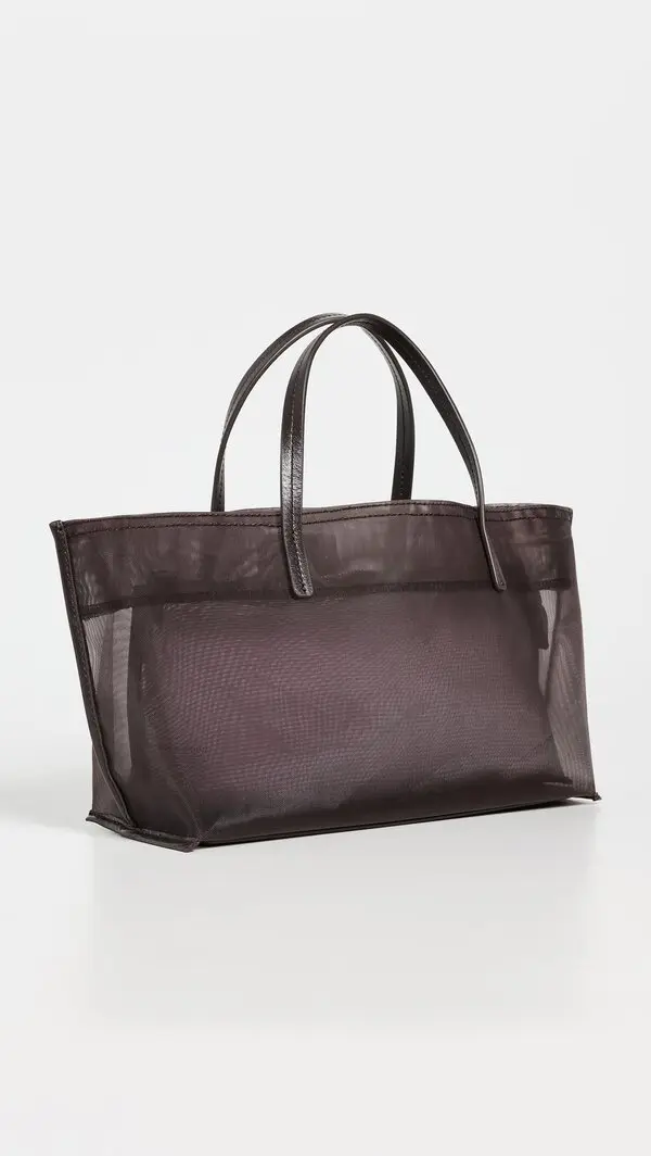 Staud Christos Mini Mesh Tote - Espresso