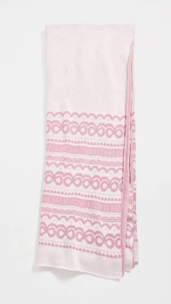 LoveShackFancy Fair Isle Jacquard Knit Throw Blanket