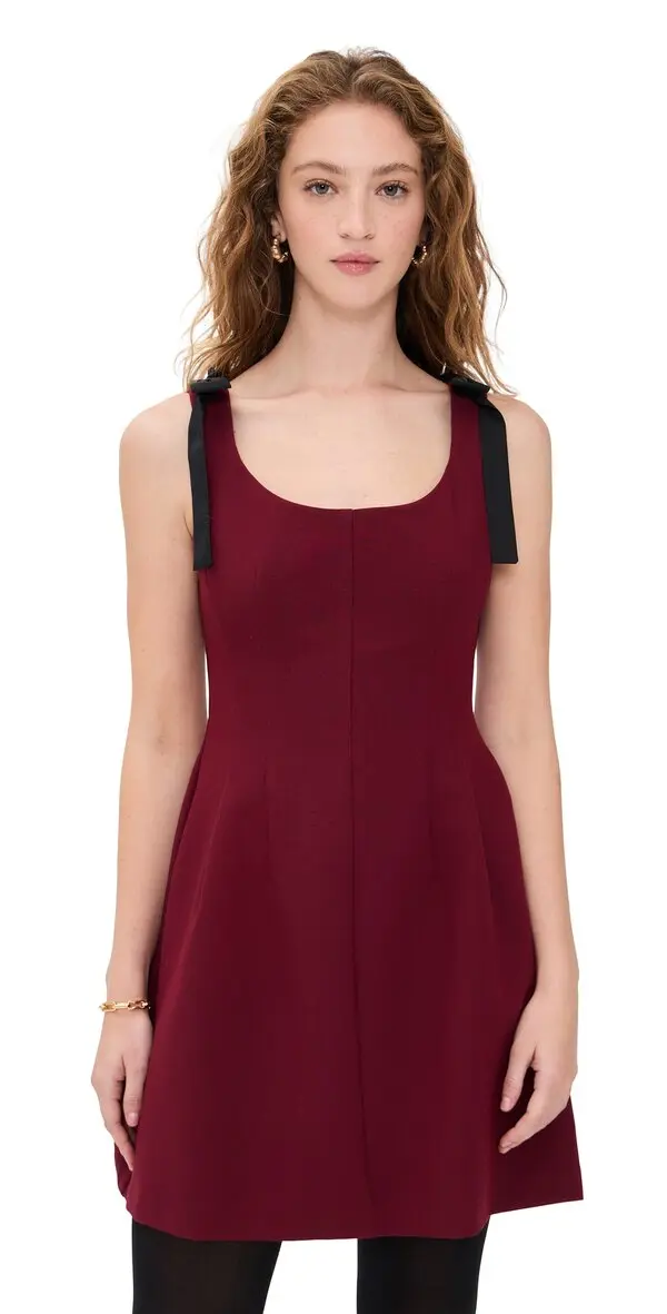 WAYF Crepe Suiting Mini Dress