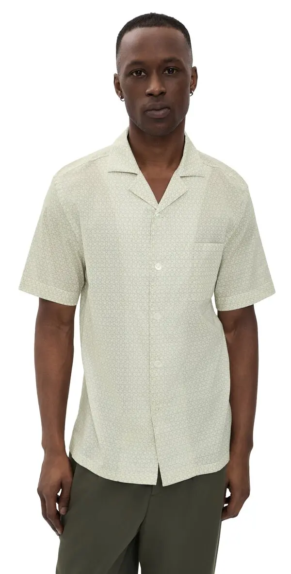 Fedeli Cotton Stretch Camp Shirt