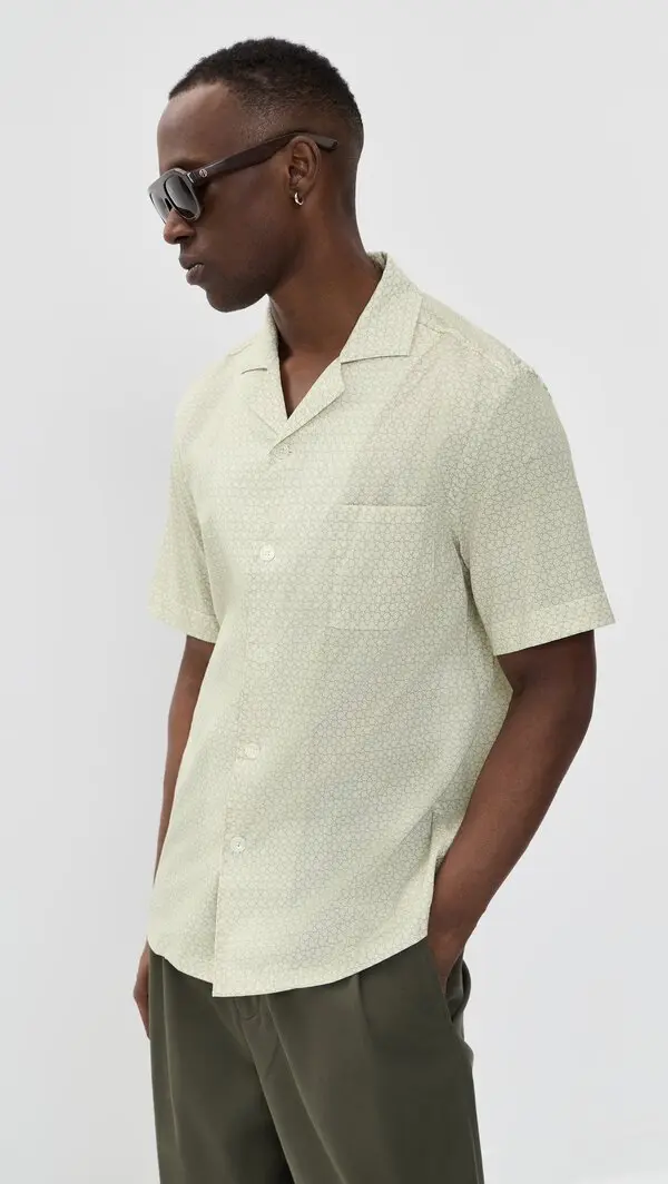 Fedeli Cotton Stretch Camp Shirt