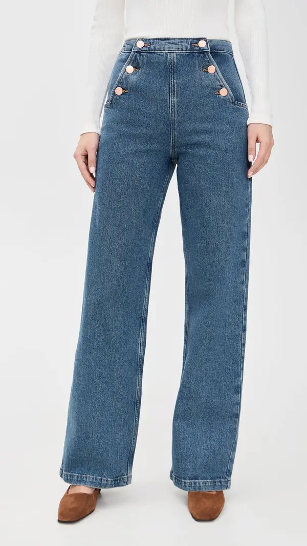 SEVENTY + MOCHI Margot Wide Leg Jeans