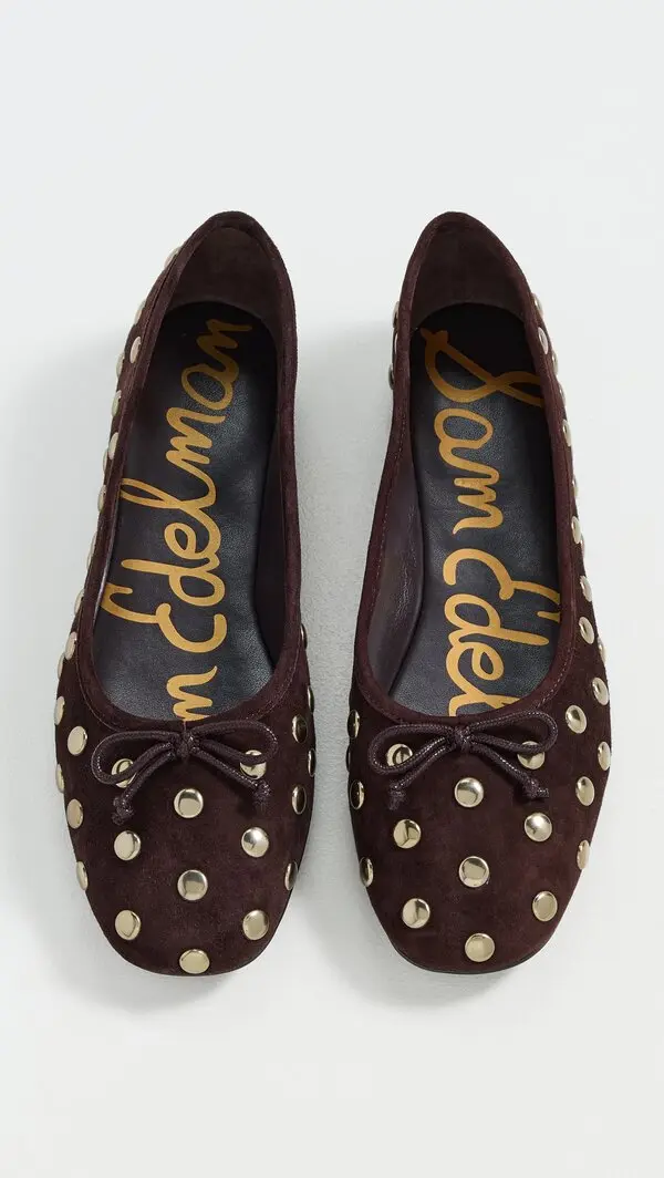 Sam Edelman Alie Studded Suede Flats