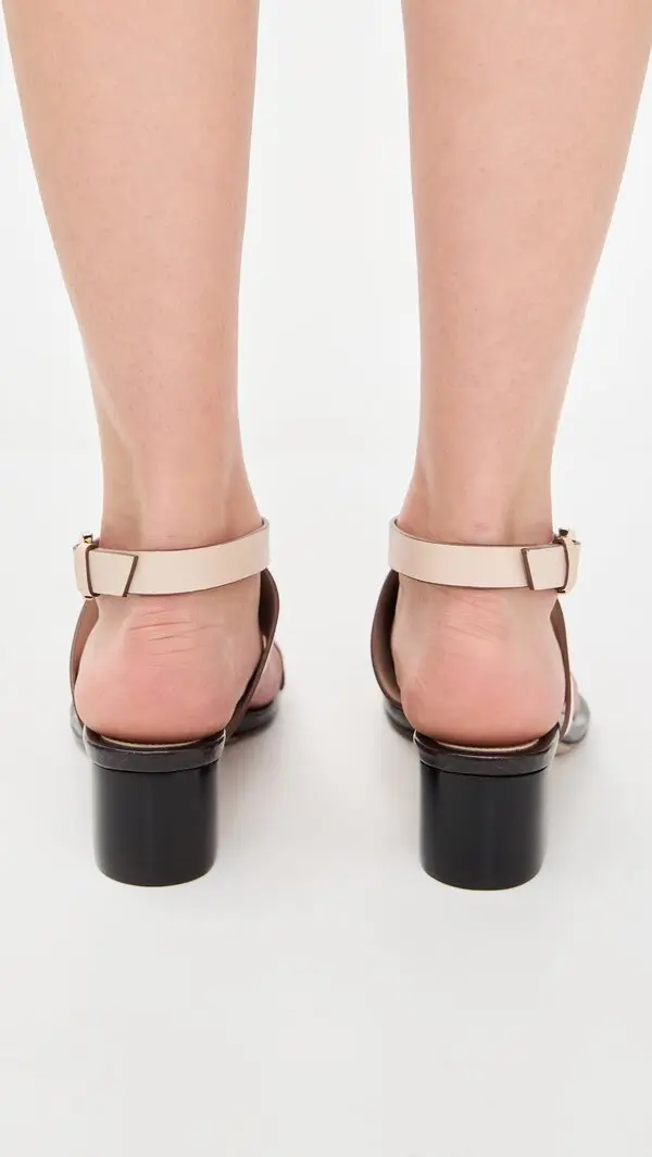 ALEXANDRE BIRMAN Eliah Block Heel Sandals - Shell