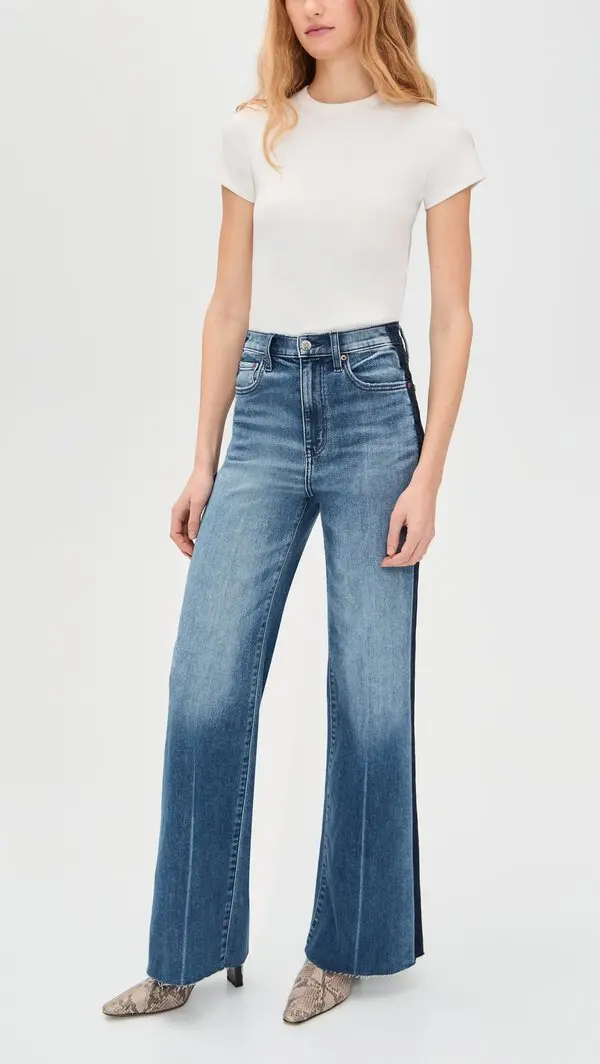 DAZE High-rise Wide-leg Jeans