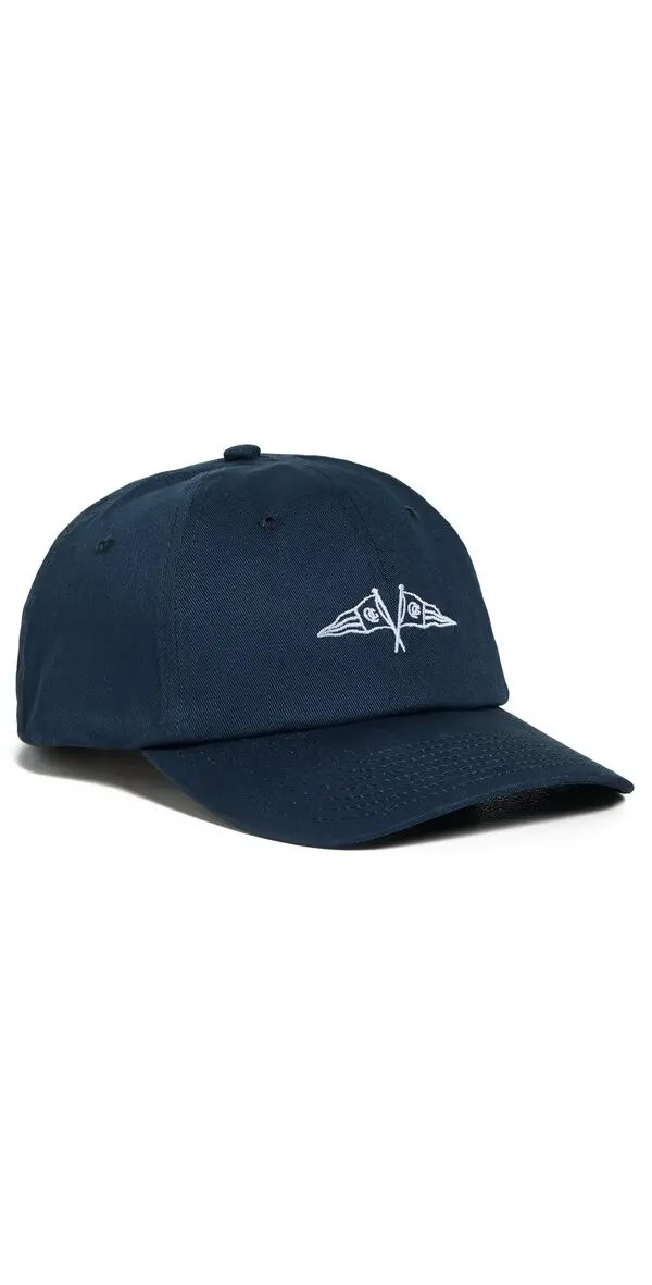 QUIET GOLF Pennant Dad Cap - Navy