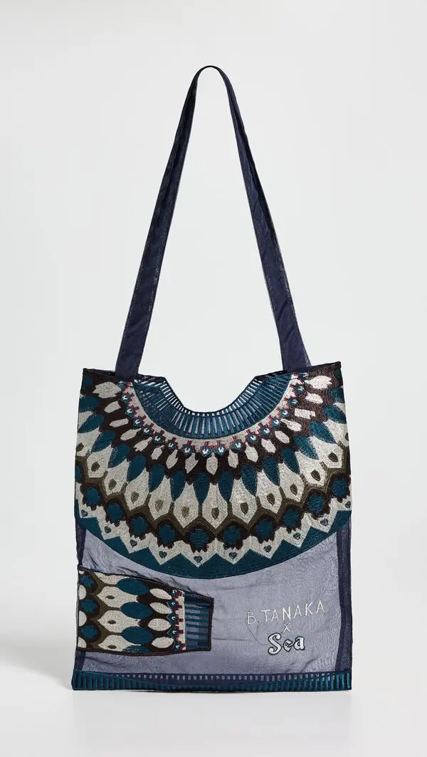 Sea Brigitte Tanaka X Antonia Fair Isle Tote
