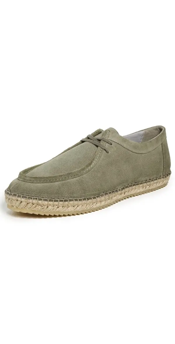 Frescobol Carioca Rodolfo Suede Espadrille Boots - Pale Green