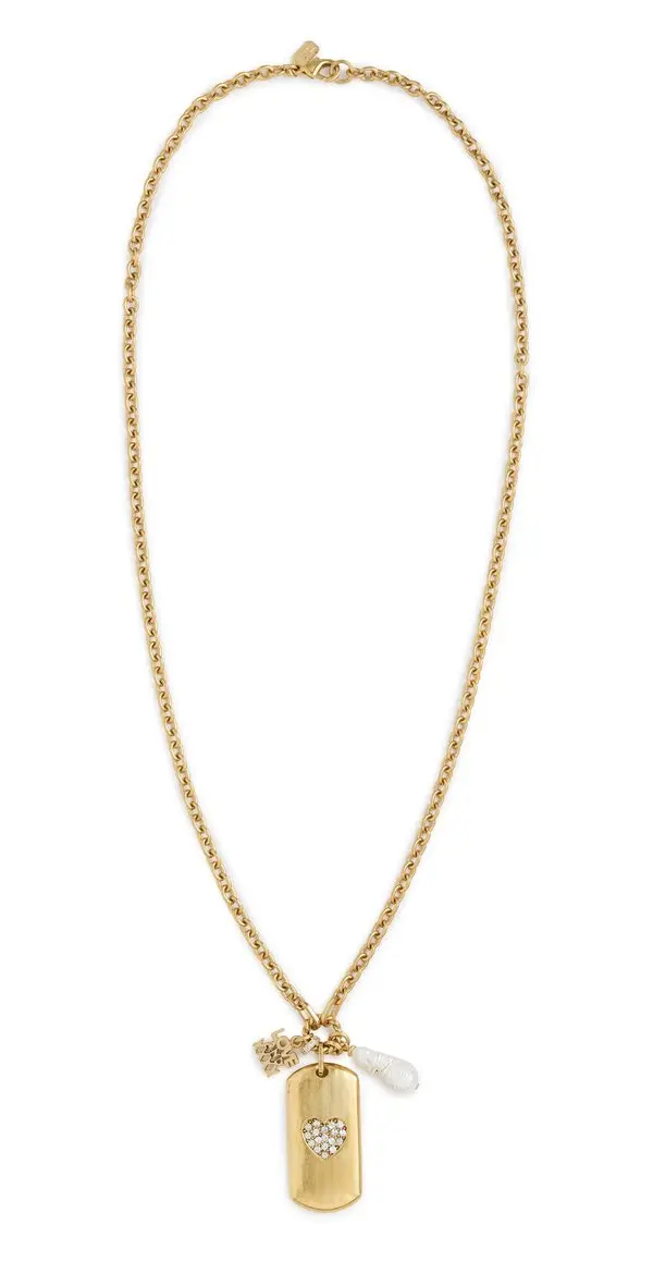 ELIZABETH COLE Lovie Pendant Necklace - Gold