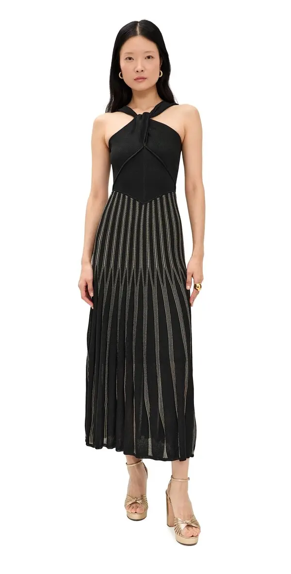 Zimmermann Rebellion Striped Halter Dress