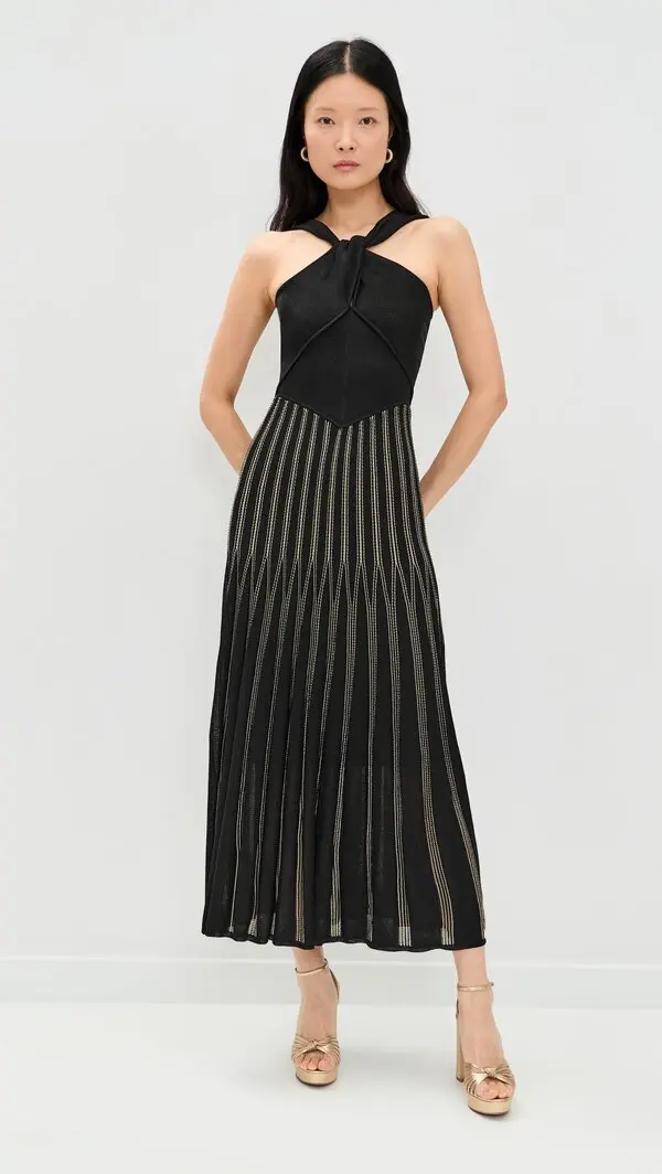 Zimmermann Rebellion Striped Halter Dress