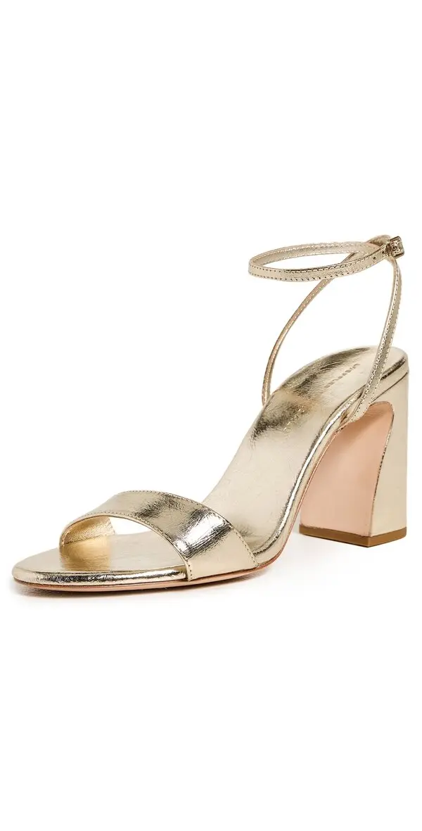 LOEFFLER RANDALL Malia Curved Heel Sandals - Champagne