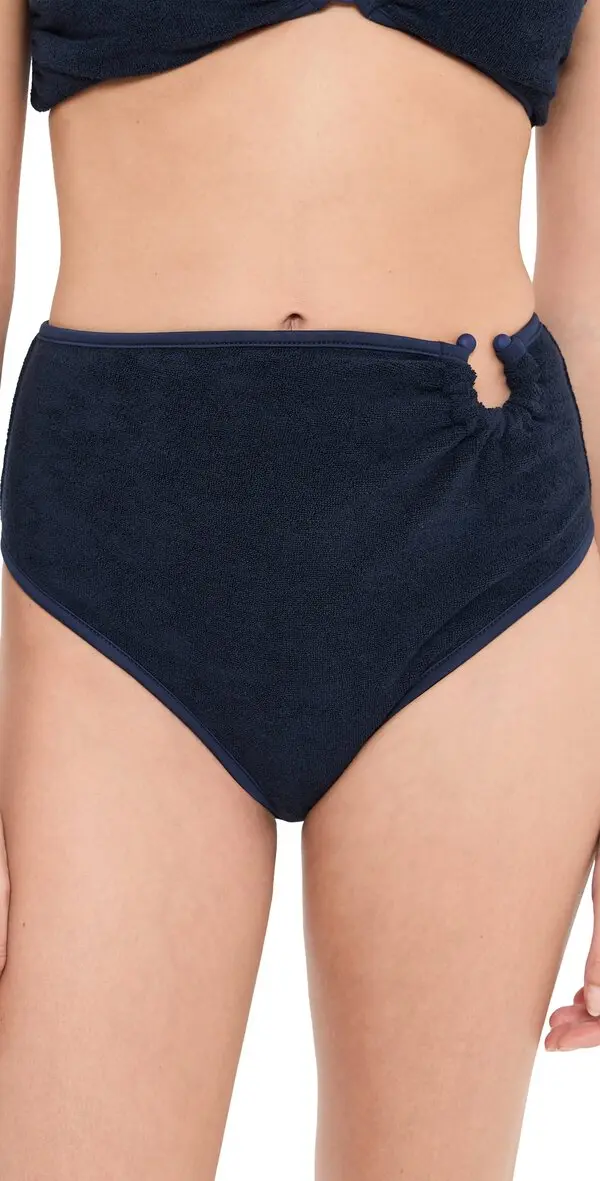 Johanna Ortiz Susurro Del Agua Bikini Bottoms - Navy