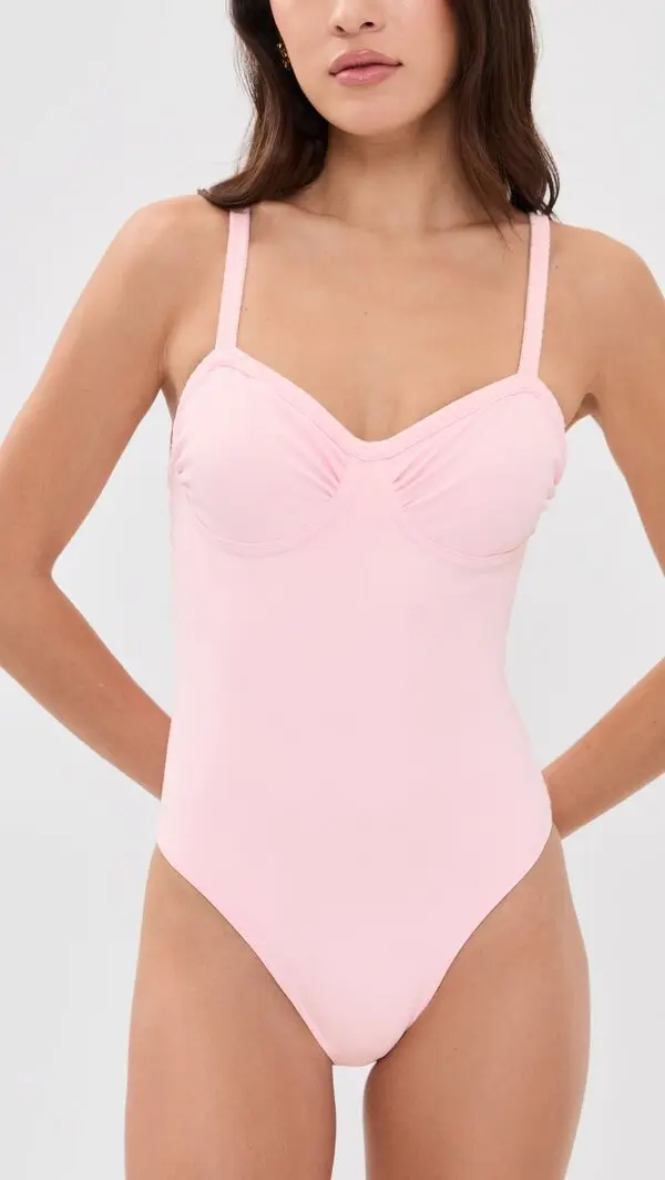 LoveShackFancy Brooksie Swimsuit - Starlit Pink