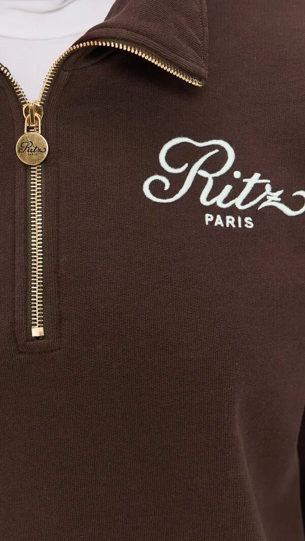 FRAME X Ritz Paris Half Zip Pullover