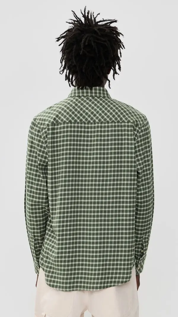 Rails Vance Top - Basil Stone