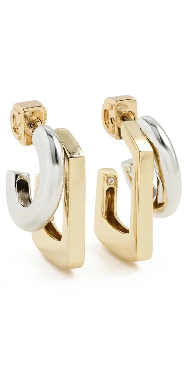 Demarson Tina Mini Earrings - Two-tone