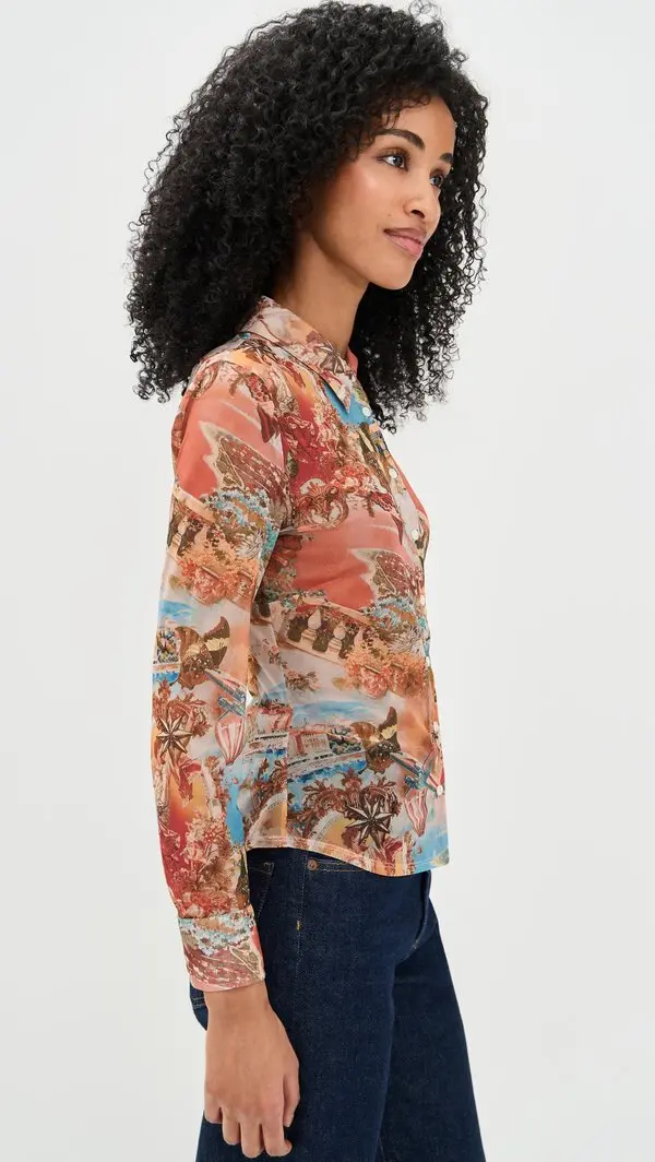 L'Agence Indiana Fitted Blouse